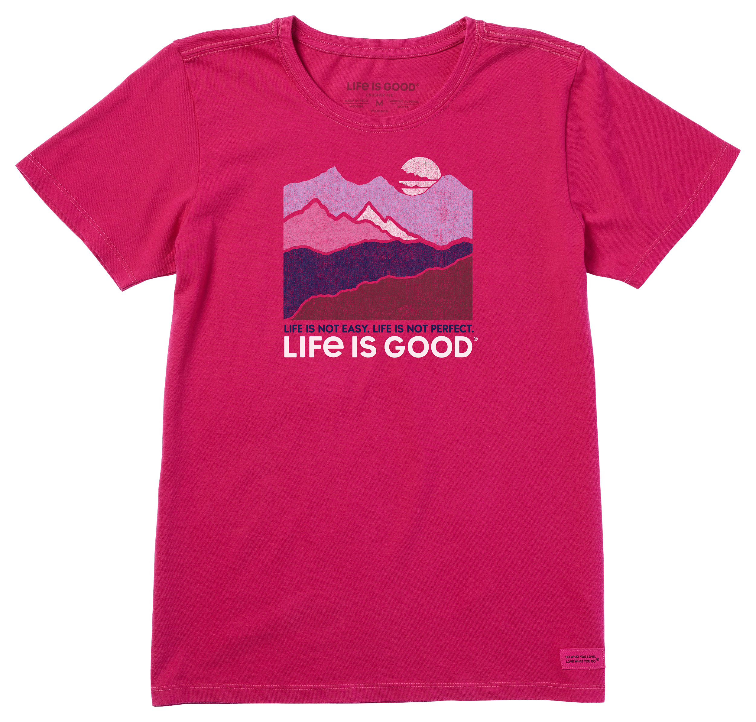 Life is Good Life Isn't Easy Crusher Short-Sleeve Tee for Ladies | Bass ...